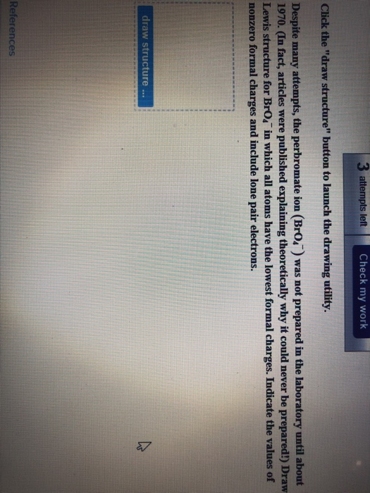Solved 3 attempts left Check my work Click the "draw | Chegg.com