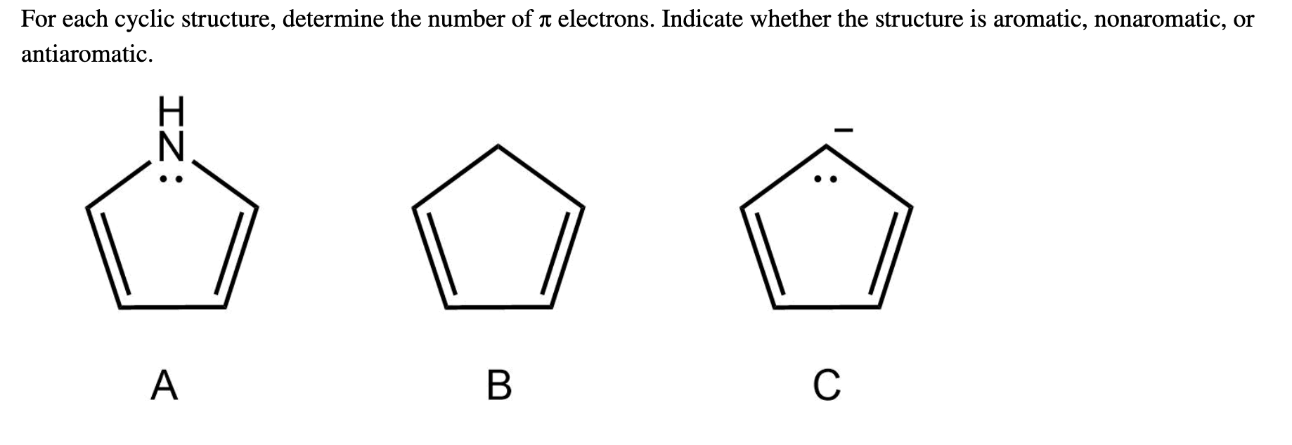 Solved For each cyclic structure, determine the number of a | Chegg.com