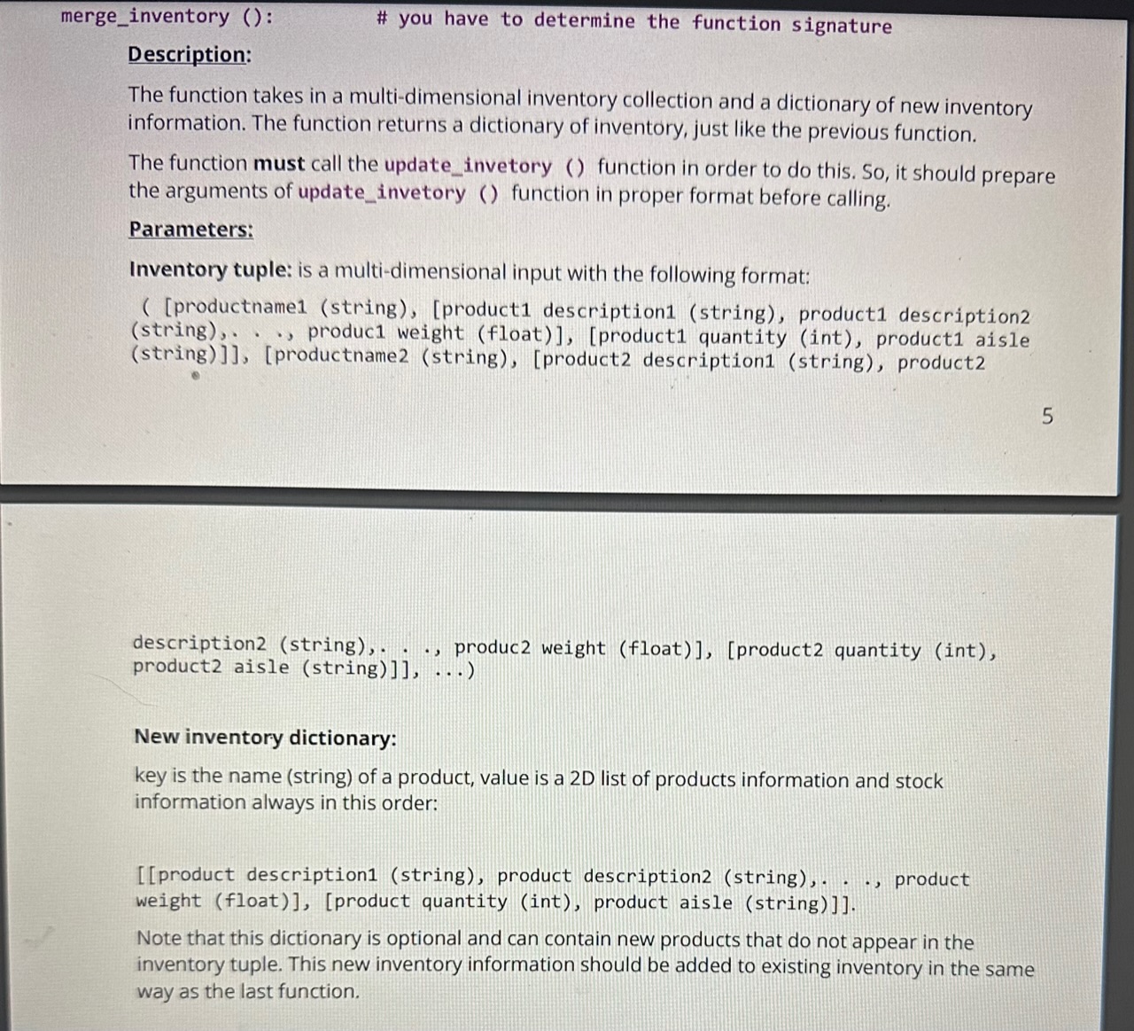 Solved The purpose of this assignment is to practice writing | Chegg.com