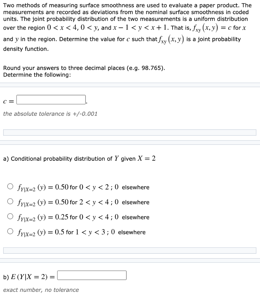 Solved Two methods of measuring surface smoothness are used | Chegg.com