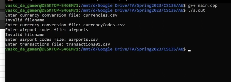 Assignment 6: Currency Exchange...Again Description | Chegg.com