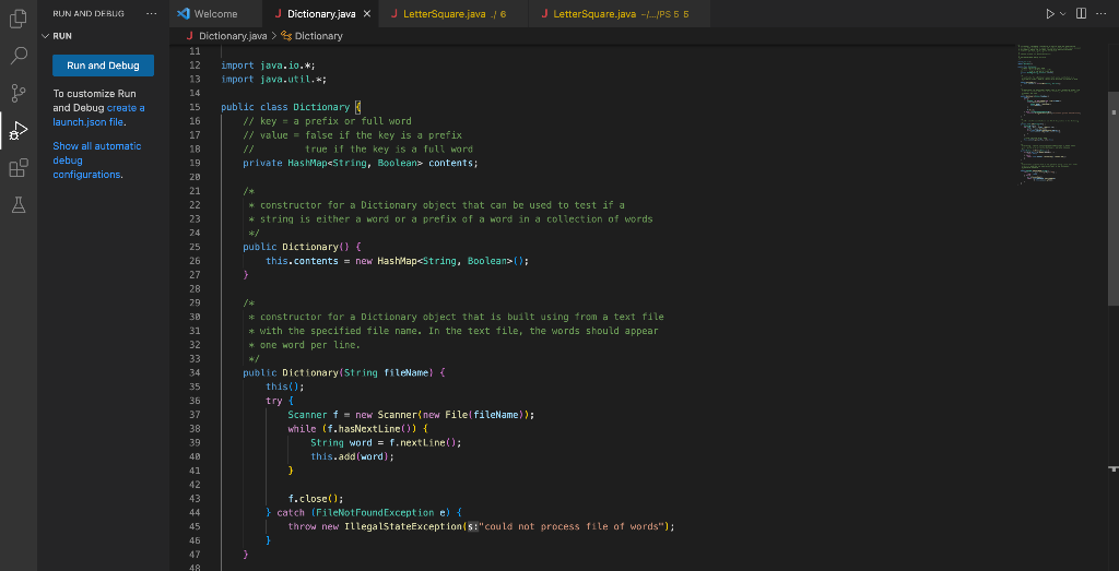 The first question is to write an isValid method in | Chegg.com