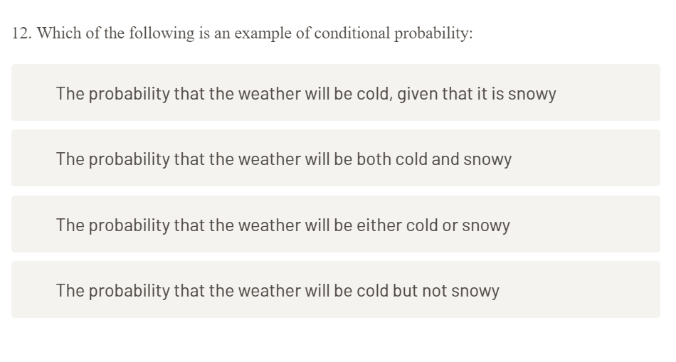 Solved 12. Which of the following is an example of | Chegg.com