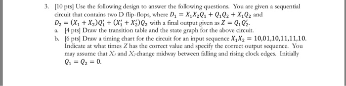Solved 3. [10 ptsl Use the following design to answer the | Chegg.com