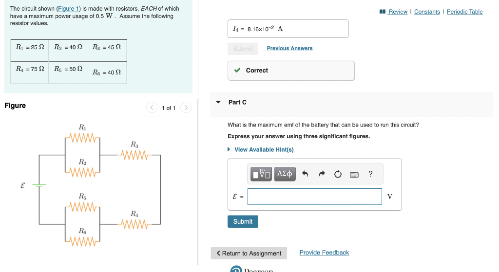 Solved The circuit shown (Figure 1) is made with resistors, | Chegg.com