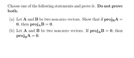 Solved Choose one of the following statements and prove it. | Chegg.com