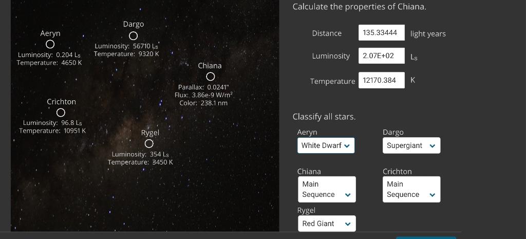 Solved PLEASE CLASSIFY THE MENTIONED STARS PRECISELY PLEASE | Chegg.com