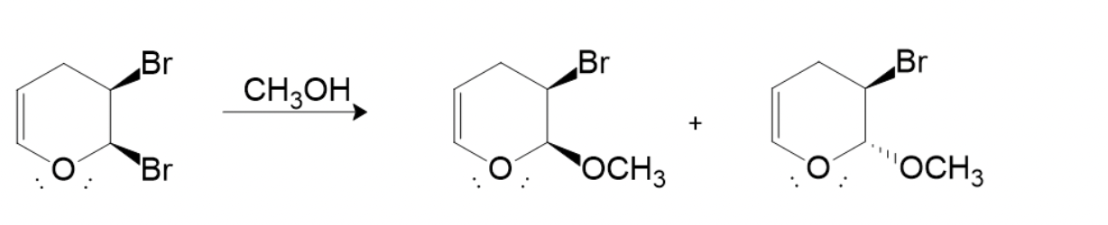 Solved Br Br Br CH3OH Br O OCH3 O 'OCH3 For the reaction | Chegg.com
