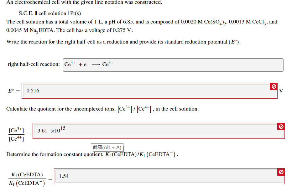 An electrochemical cell with the given line notation | Chegg.com