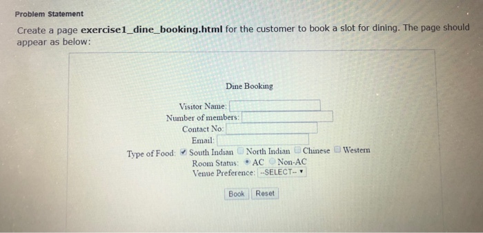 Solved I need some help of to do set up this html exercise. | Chegg.com