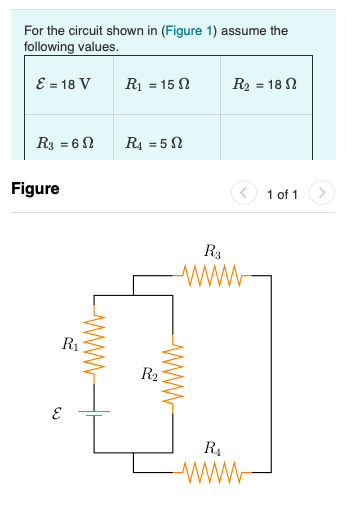 Solved For the circuit shown, (Figure 1) assume the | Chegg.com