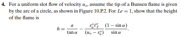 4. For a uniform slot flow of velocity uo, assume the | Chegg.com