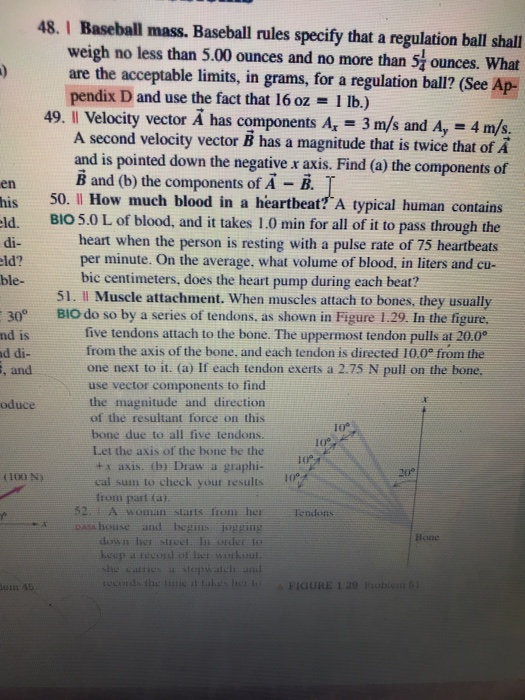 Solved 48. I Baseball mass. Baseball rules specify that a | Chegg.com
