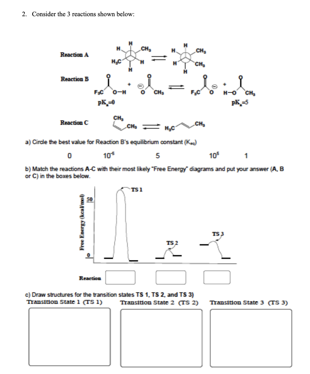 Consider the 3 ﻿reactions shown below: SEE | Chegg.com