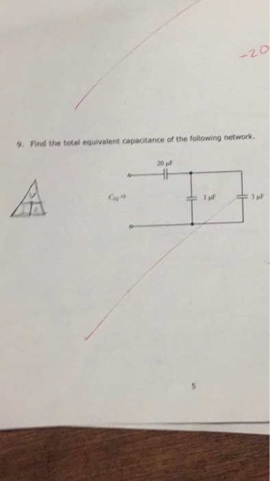 Solved 9. Find the total equivalent capacitance of the | Chegg.com