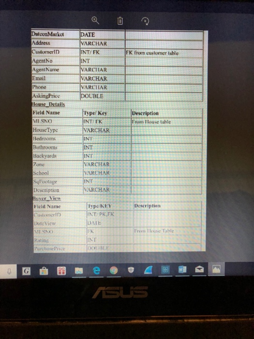 Solved With The Given Information Create Create Sql 9327