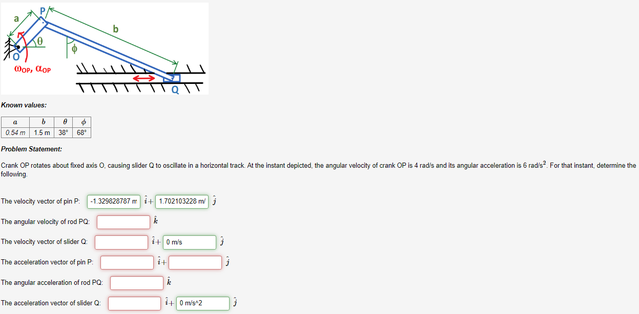 Solved Known values: Problem Statement: following. | Chegg.com