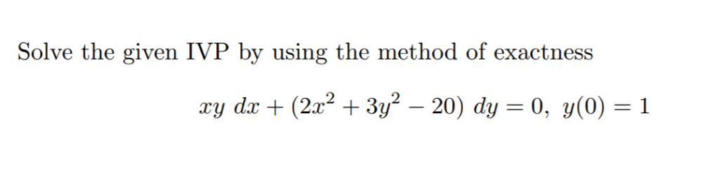 Solved Solve the given initial value problem (IVP) by using | Chegg.com