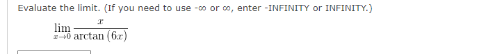Solved Evaluate the limit. (If you need to use -∞ ﻿or ∞, | Chegg.com