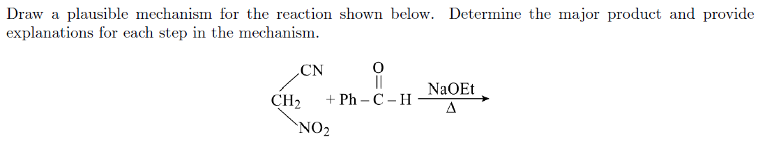 Solved Draw a plausible mechanism for the reaction shown | Chegg.com