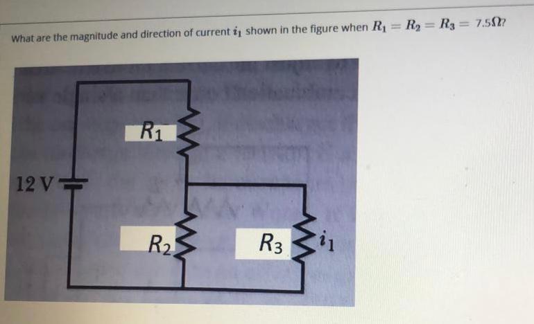Solved What are the magnitude and direction of current i | Chegg.com
