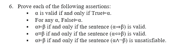 Solved 6. Prove each of the following assertions: - α is | Chegg.com