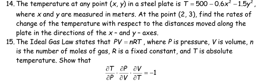 Solved 14. The temperature at any point (x,y) in a steel | Chegg.com