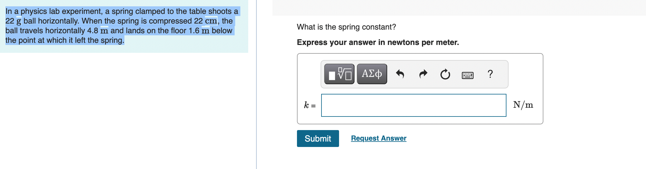 Solved In a physics lab experiment, a spring clamped to the | Chegg.com