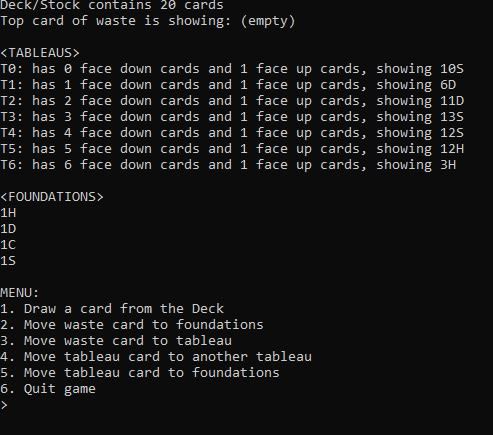 card game SOLITAIRE using stacks and queues: NON | Chegg.com