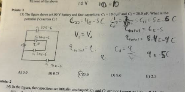 Solved Noints: 1 13) The figure shows a \\( 6.00 | Chegg.com