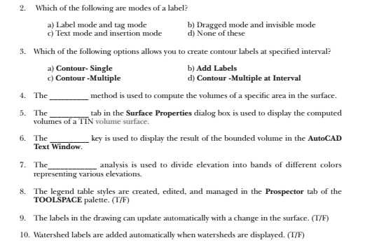 Solved 2. Which of the following are modes of a label? a) | Chegg.com