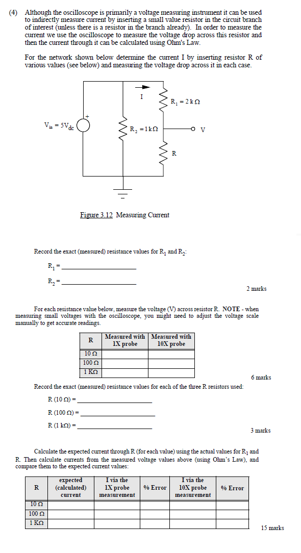 (4) Although the oscilloscope is primarily a voltage | Chegg.com