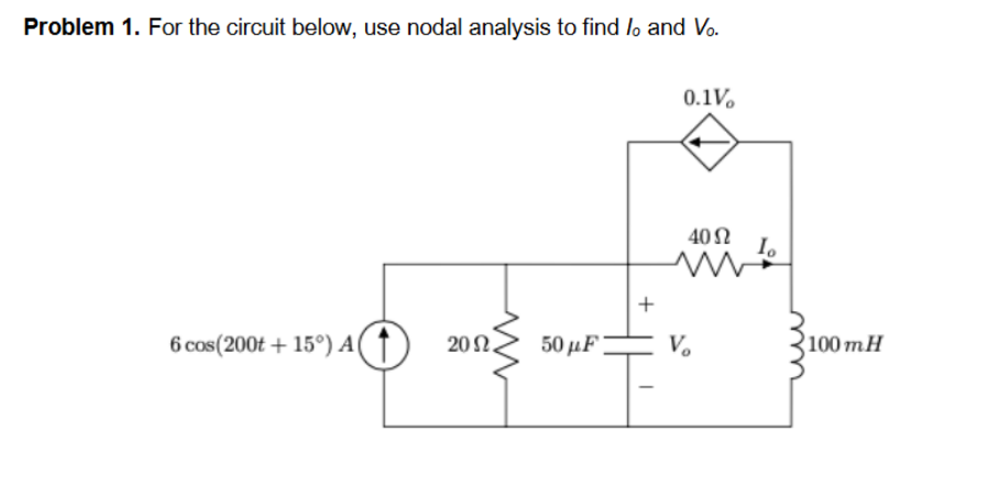 Solved Show me ﻿the steps to ﻿solveProblem 1. ﻿For the | Chegg.com