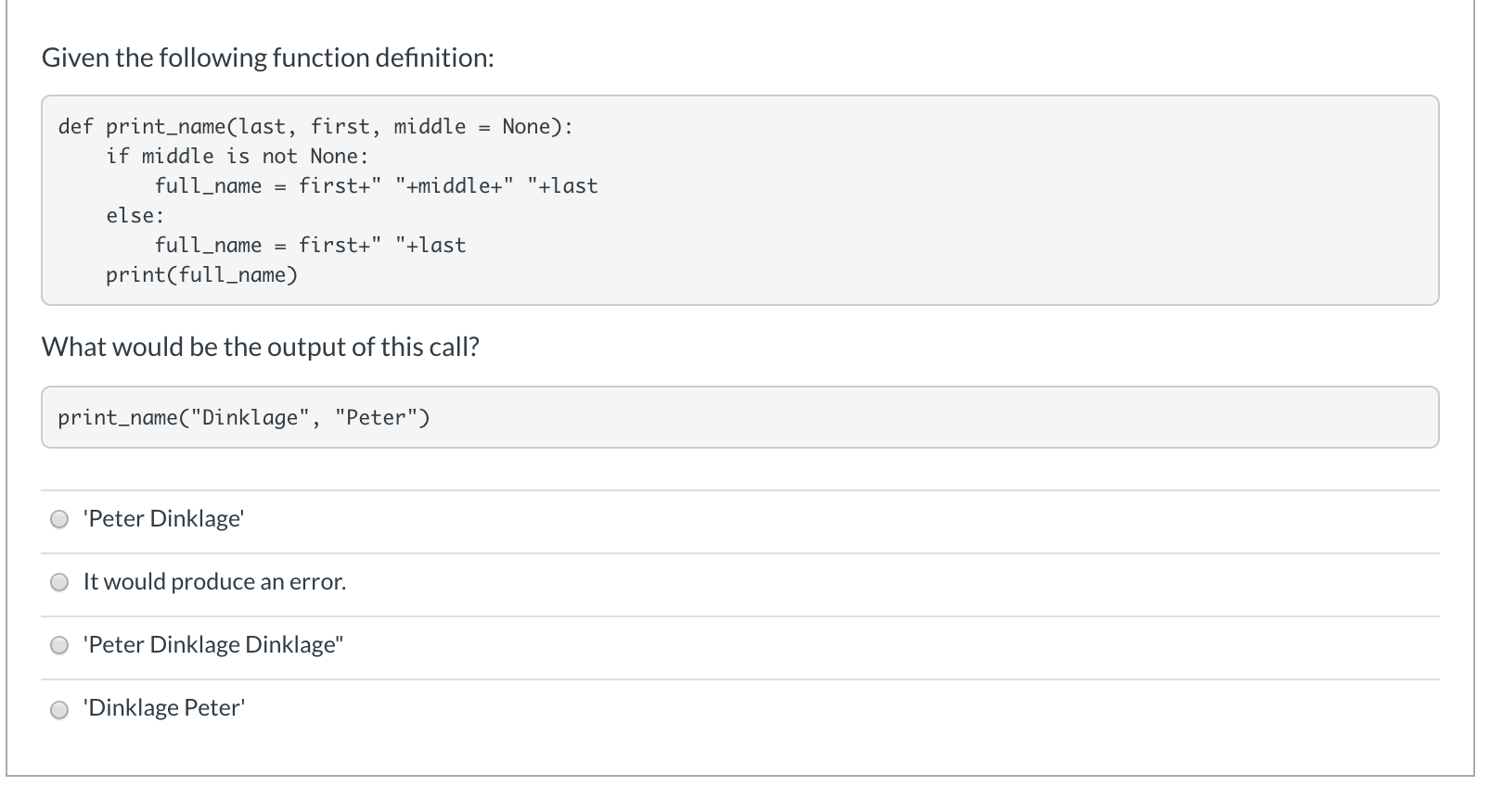 Solved Given The Following Function Definition Def