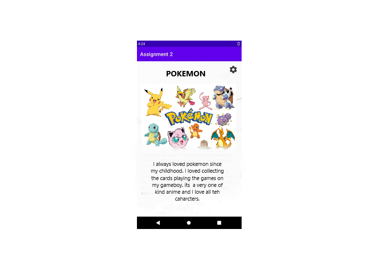 Solved I would like you to create an app to share my | Chegg.com