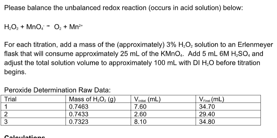 Solved Background Information: This is a titration problem | Chegg.com