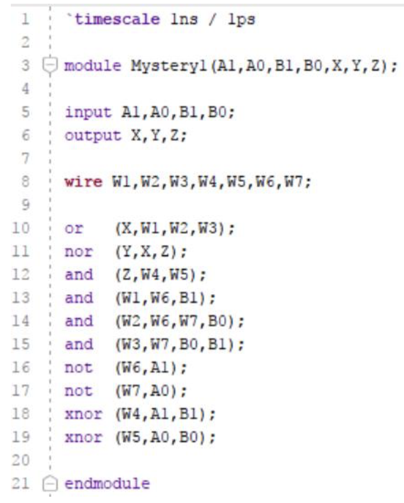 timescale lns / Ips 3 module Mysteryl(A1, | Chegg.com