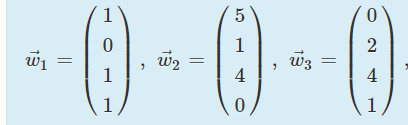 Solved Consider the vector subspace W of R4 generated by the | Chegg.com