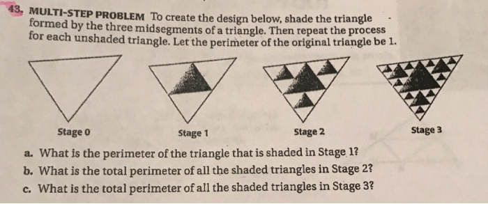 Solved 43, MULTI-STEP PROBLEM To create the design below, | Chegg.com