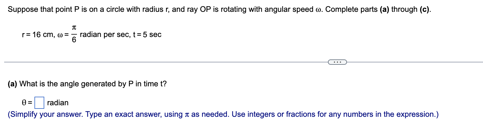 Solved Suppose that point P is on a circle with radius r, | Chegg.com