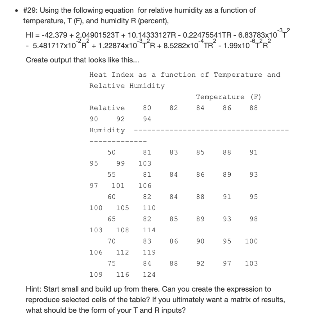 Solved • #29: Using the following equation for relative | Chegg.com