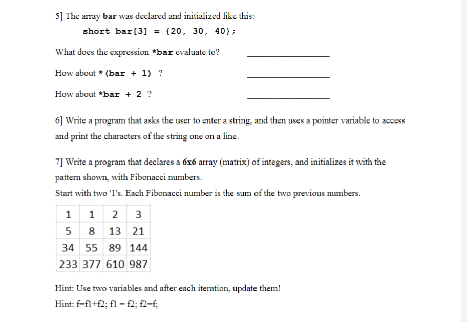 Solved in c language | Chegg.com