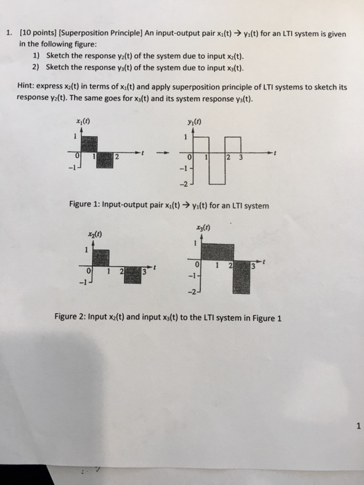 Solved 一 [ 10 points] [Superposition Principle) An | Chegg.com