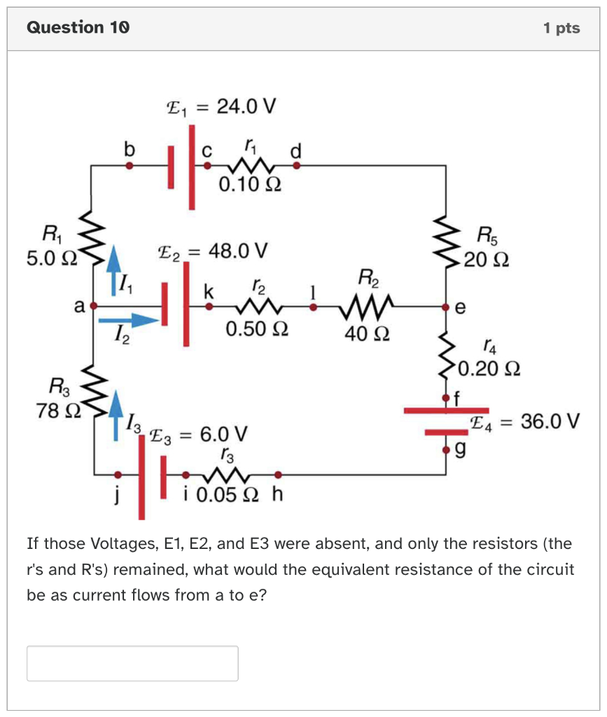 Solved If those Voltages, E1, E2, and E3 were absent, and | Chegg.com