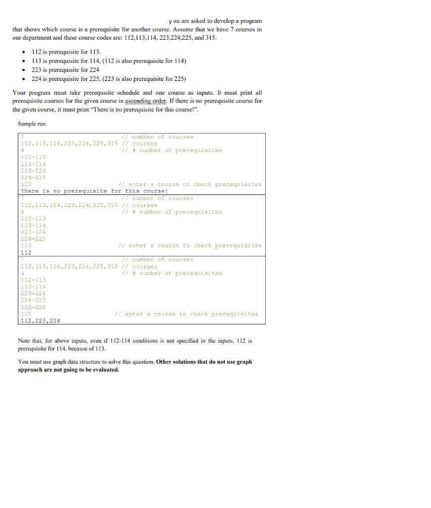 Solved Language should be Java. You must use graph | Chegg.com