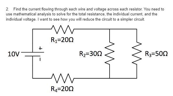 Solved 2. Find the current flowing through each wire and | Chegg.com