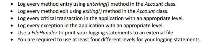 Solved public class Account { private double balance; | Chegg.com