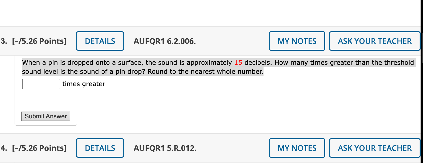 Solved When a pin is dropped onto a surface, the sound is | Chegg.com