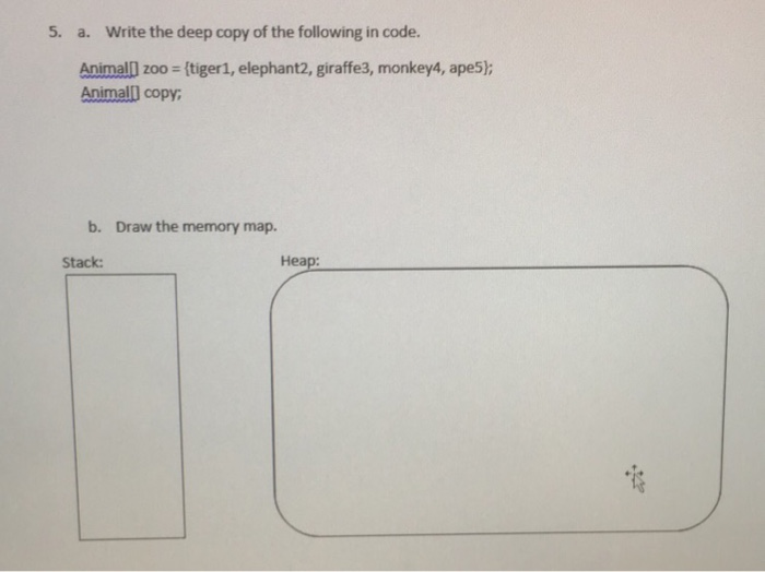 Solved 3. Draw the memory map of the following | Chegg.com