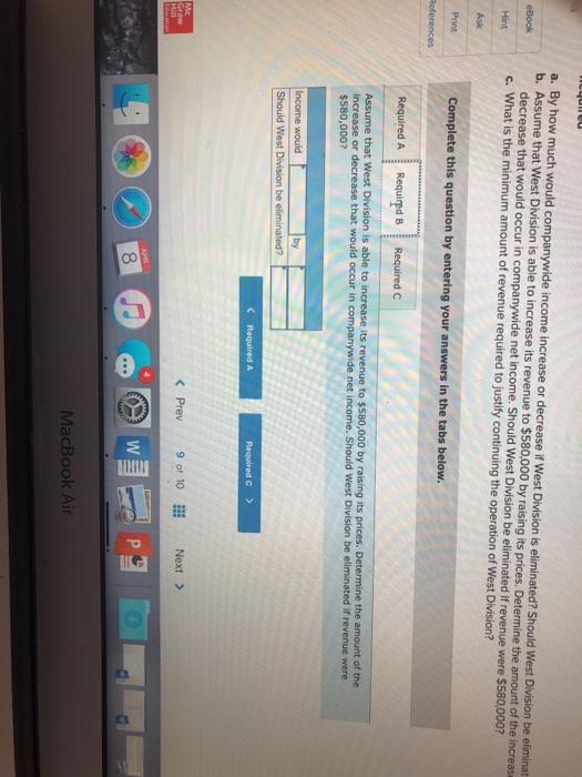 Solved Exercise 6-15A Segment elimination decision LO 6-4 | Chegg.com